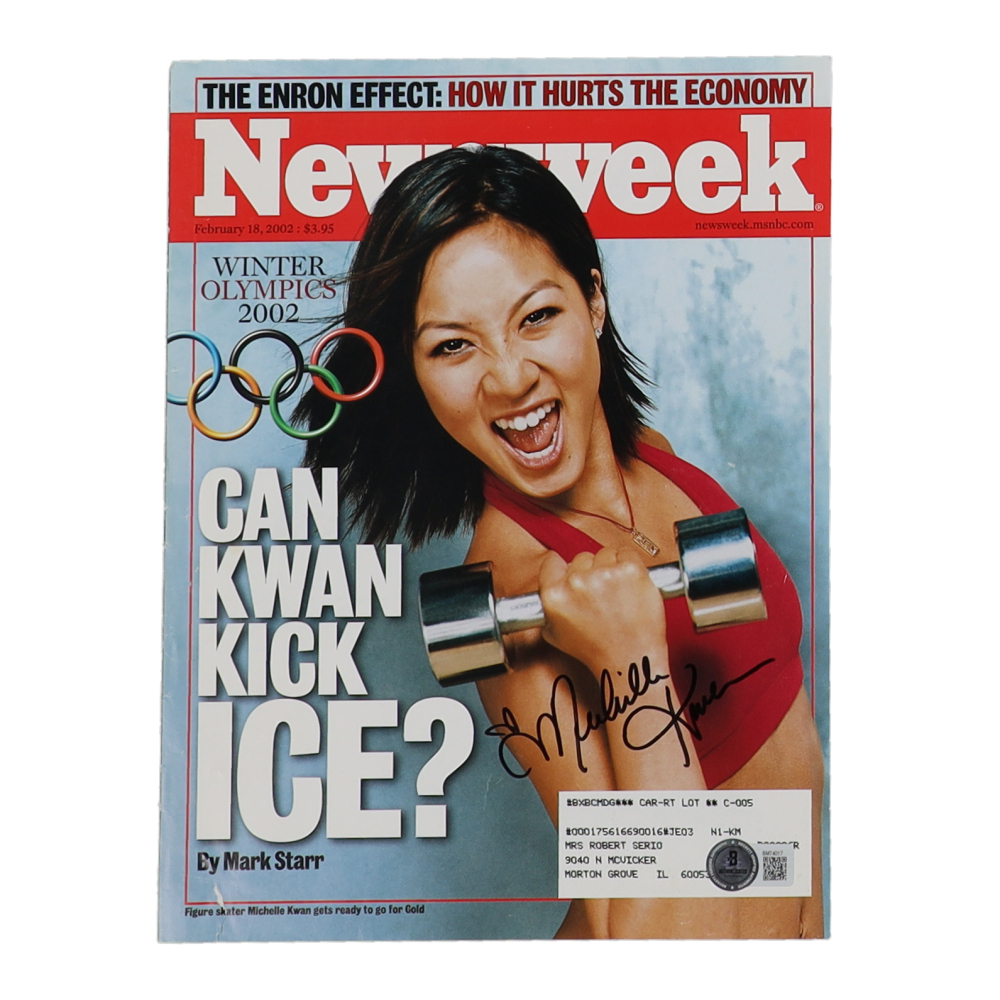 Michelle Kwan Signed 8x10 Magazine Cover Cut (Beckett) | Pristine Auction