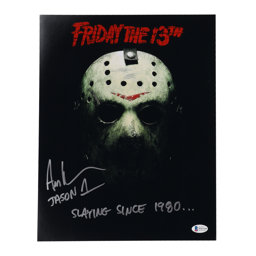 Ari Lehman Signed "Friday The 13th" 11x14 Photo Inscribed "Slaying ...