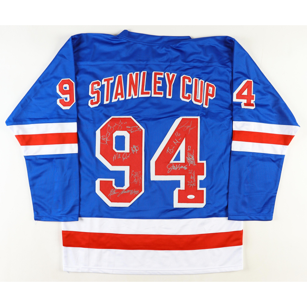 "1994 Stanley Cup Champions" Jersey Signed by (11) with Alexei Kovalev ...