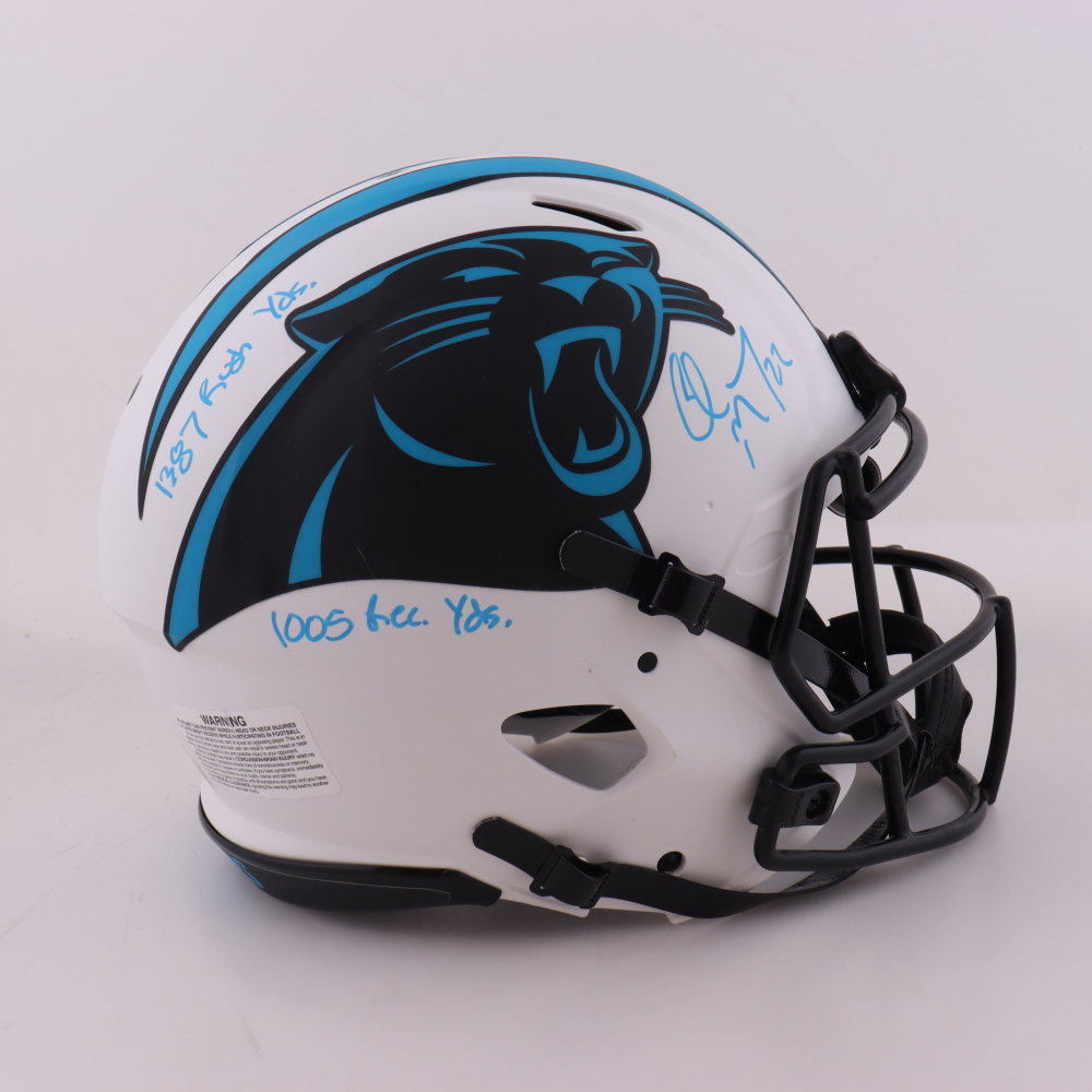 Christian McCaffrey Signed Panthers Full-Size Authentic On-Field Lunar ...