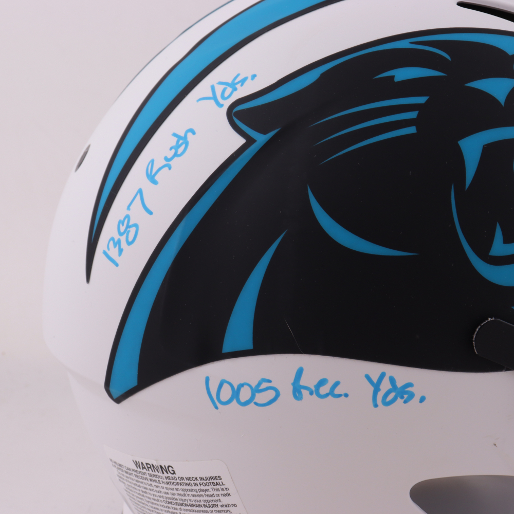Christian McCaffrey Signed Panthers Full-Size Authentic On-Field Lunar ...