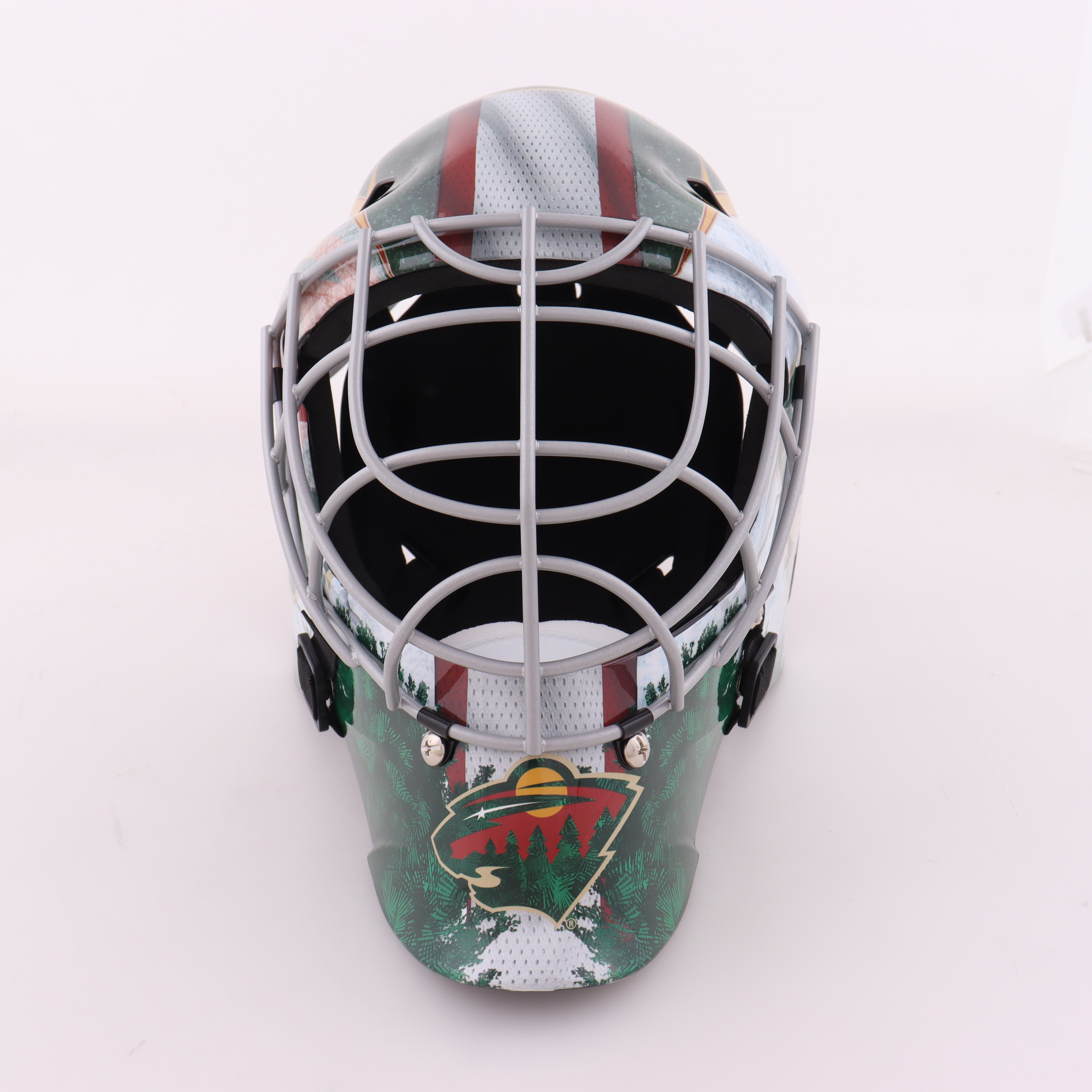 Kaapo Kahkonen & Cam TalbotSigned Wild Hockey Goaltender Helmet ...