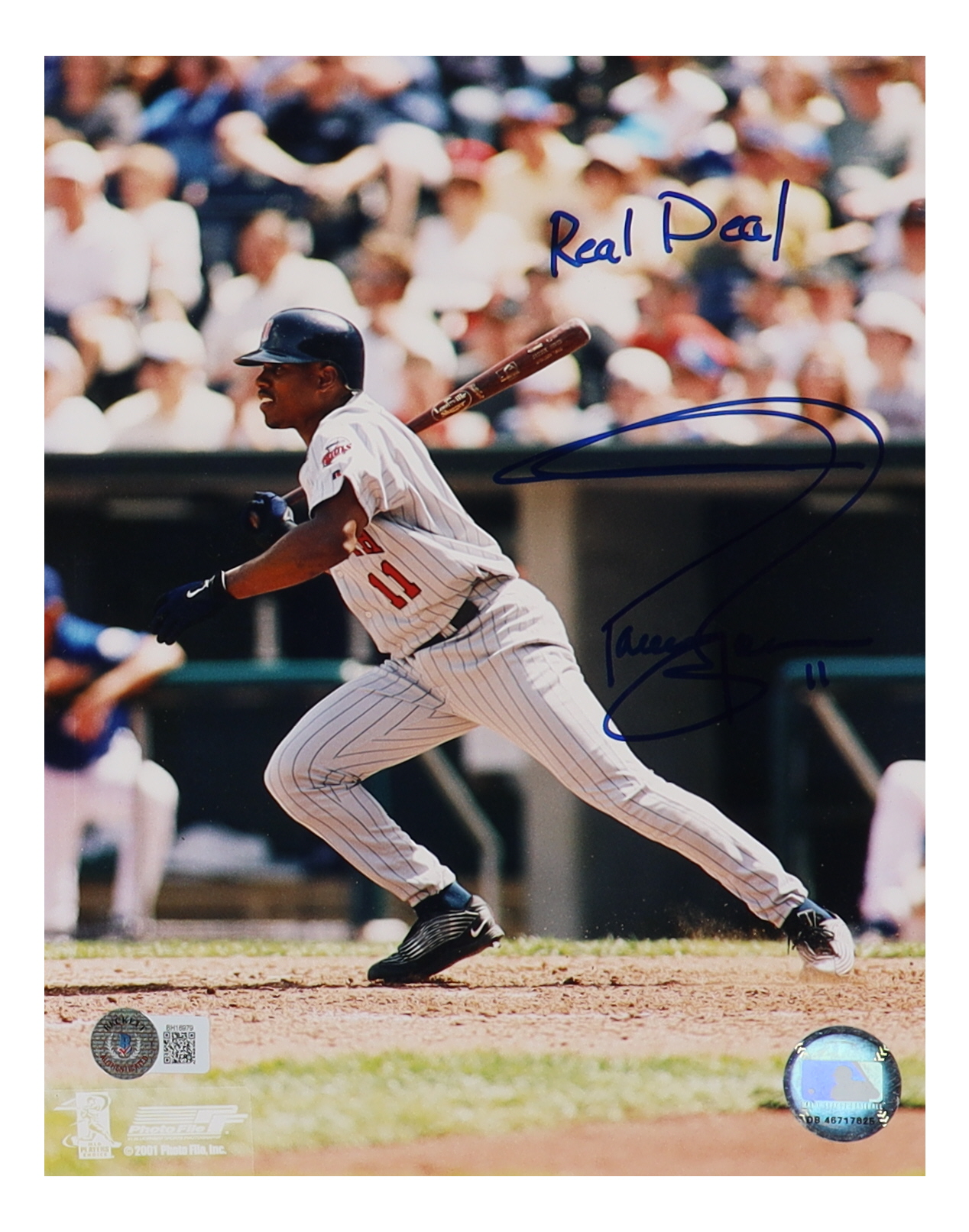 Jacque Jones Signed Twins 8x10 Photo Inscribed "Real Deal" (Beckett ...