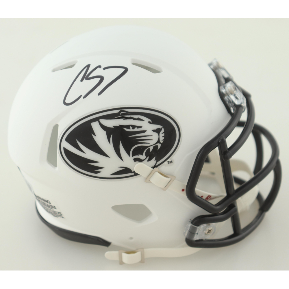 Cody Schrader Signed Missouri Tigers Speed Mini Helmet (Beckett ...