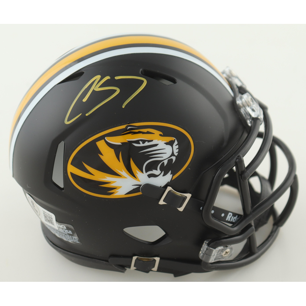Cody Schrader Signed Missouri Tigers Speed Mini Helmet (Beckett ...