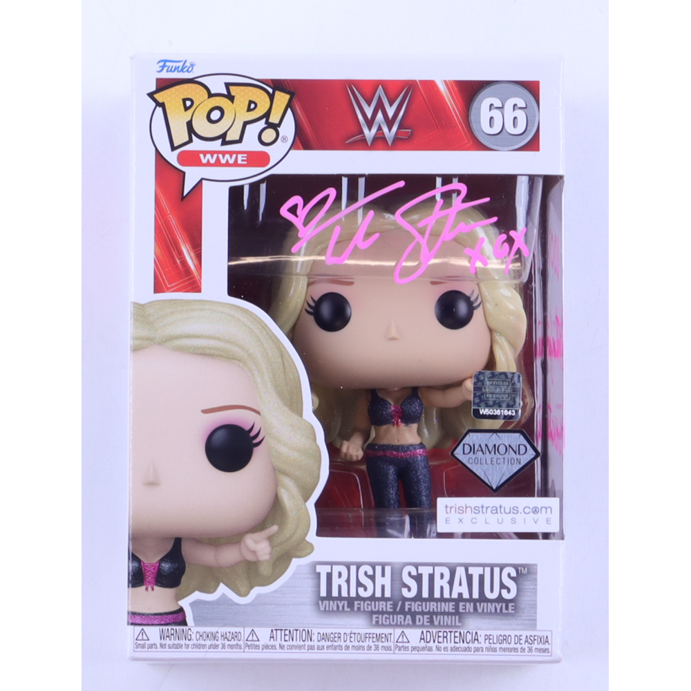 Trish Stratus Signed WWE #66 Funko Pop! Vinyl Figure Inscribed "XOX ...