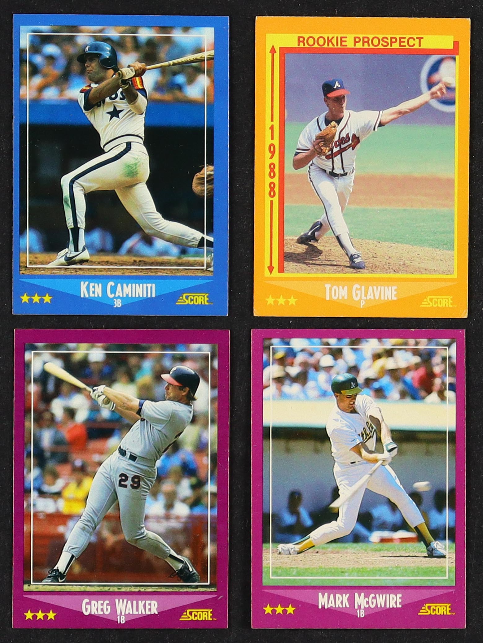 1988 Score Baseball Complete Set of (660) Cards with Tom Glavine #638 ...