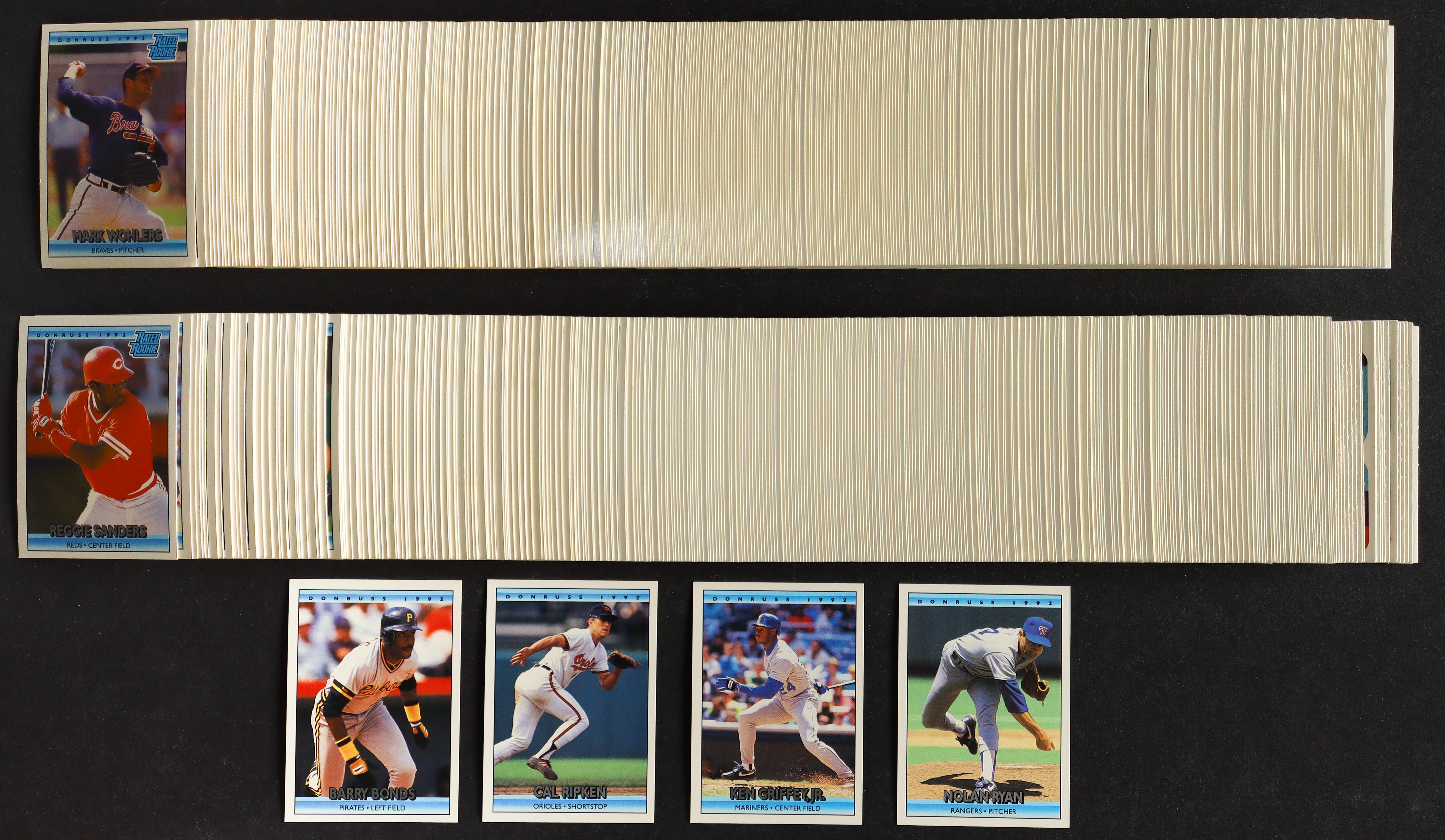 1992 Donruss Baseball Complete Set of (784) Cards with Barry Bonds #243 ...