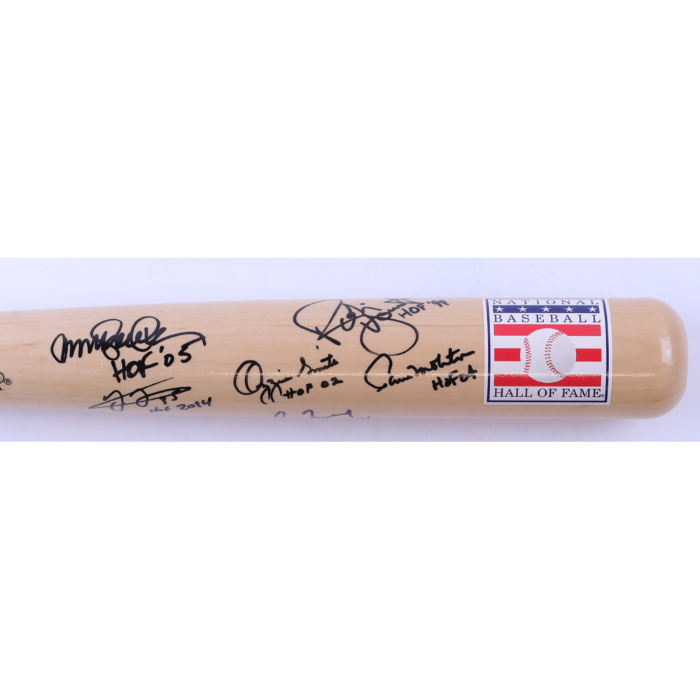 Cooperstown Hall of Fame Commemorative Baseball Bat Signed By (7) With ...