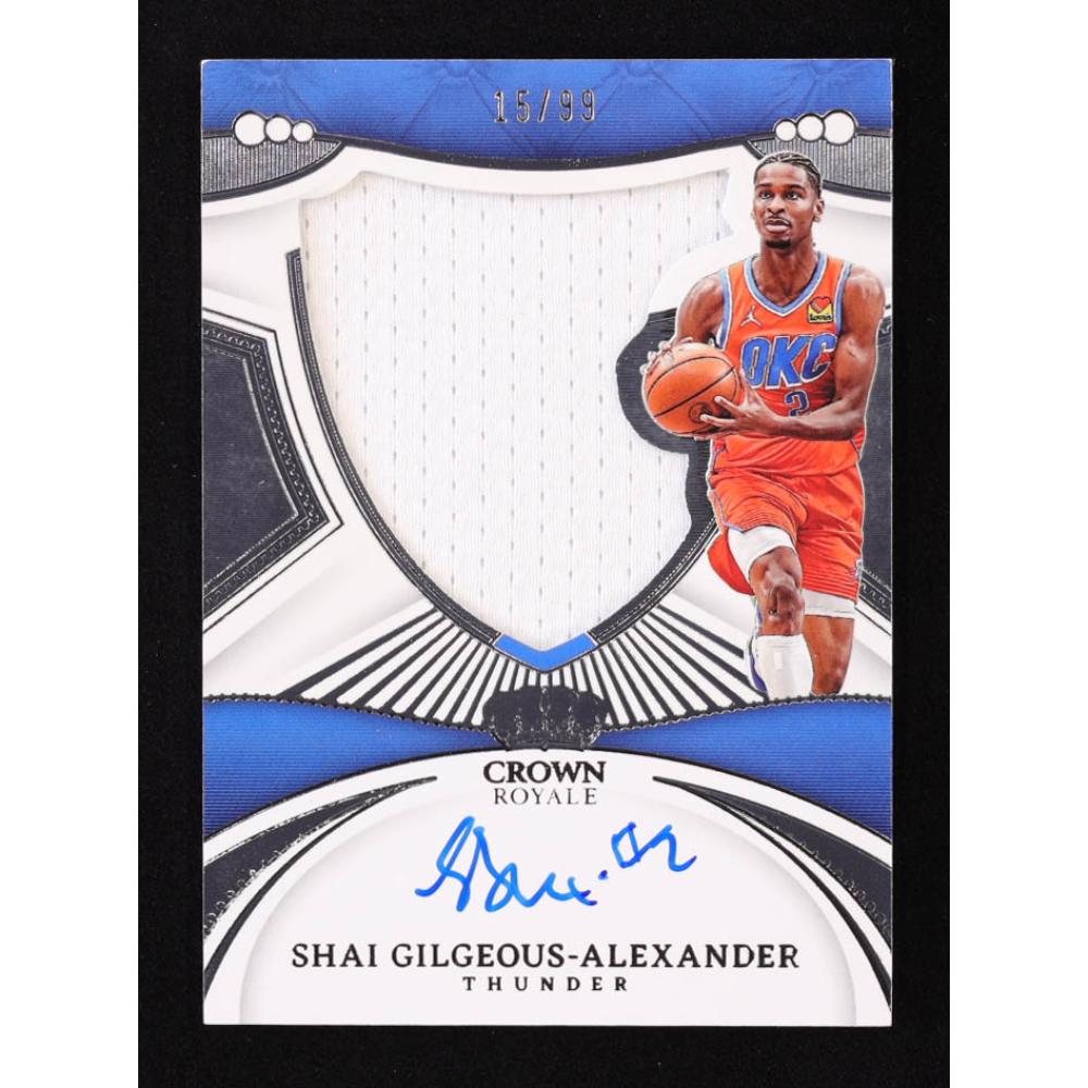 Shai Gilgeous-Alexander 2022-23 Crown Royale Silhouettes Material ...