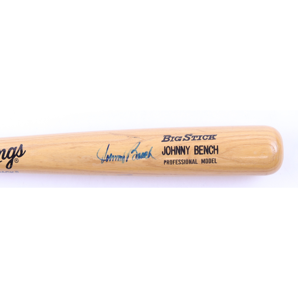 Johnny Bench Signed Rawlings Adirondack Baseball Bat (Beckett ...
