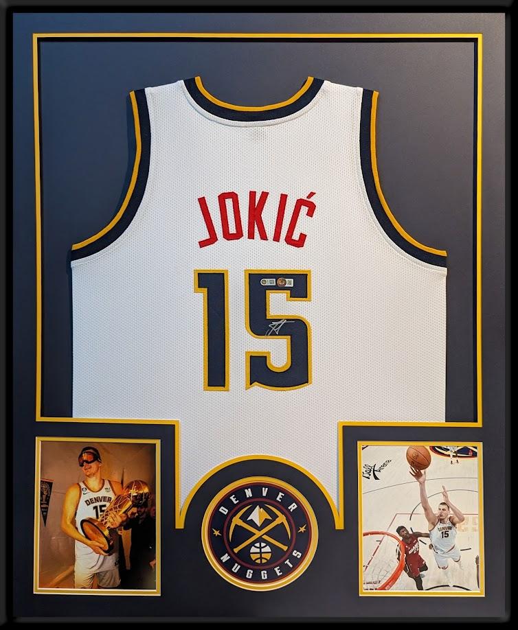 Nikola Jokic Signed Custom Framed Jersey Display (JSA) | Pristine Auction