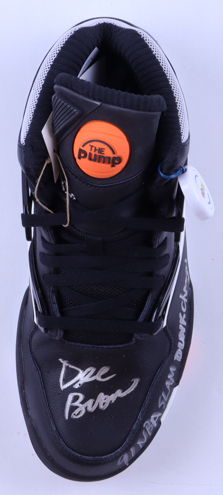 Dee Brown Thrice-Signed Pair of Reebok Hexalite Pump Basketball Shoes ...