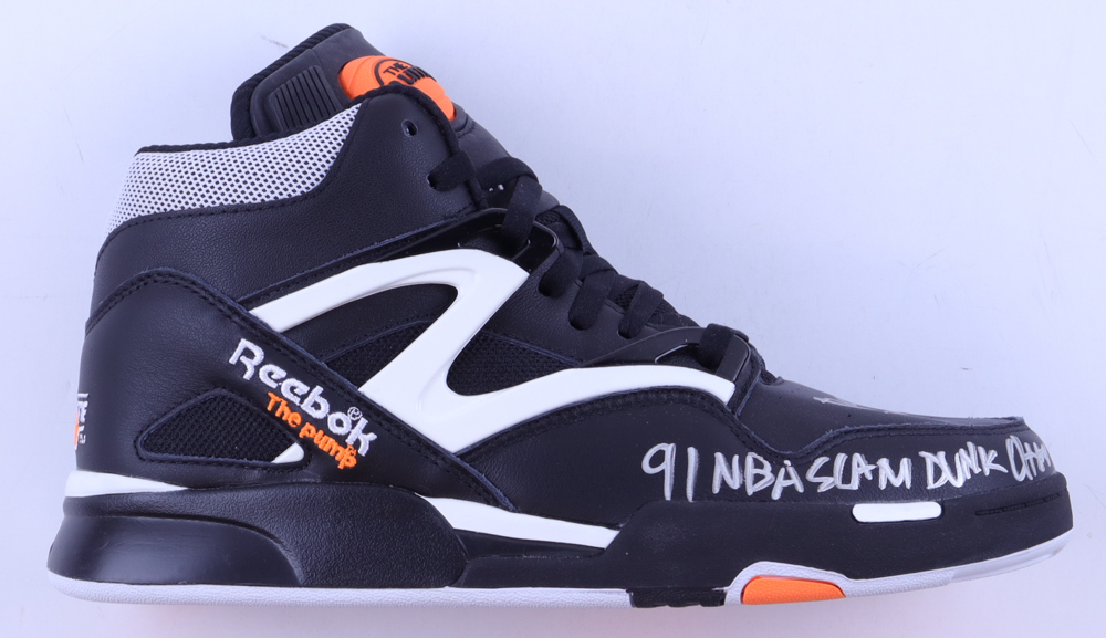 Dee Brown Thrice-Signed Pair of Reebok Hexalite Pump Basketball Shoes ...