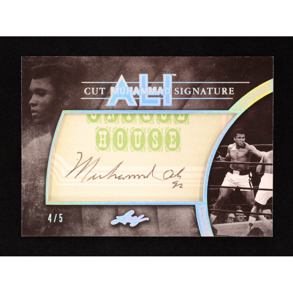 Muhammad Ali 2014 Leaf Cut Signature #MACS10 #4/5 | Pristine Auction
