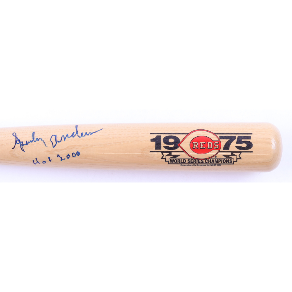 Sparky Anderson Signed Cooperstown Bat Co. Reds 1975 World Series ...