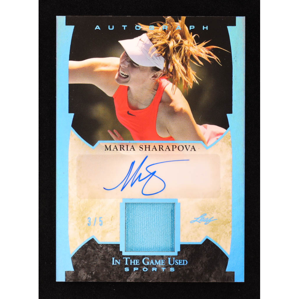 Maria Sharapova 2022 ITG Used Sports Autographs Platinum Blue Spectrum ...