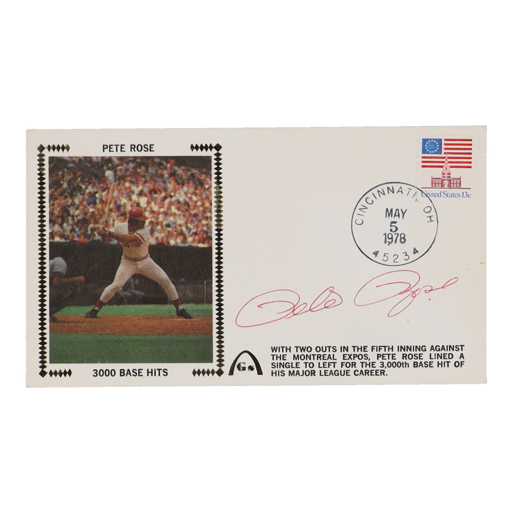 Pete Rose Signed 1978 FDC Envelope (Beckett) | Pristine Auction