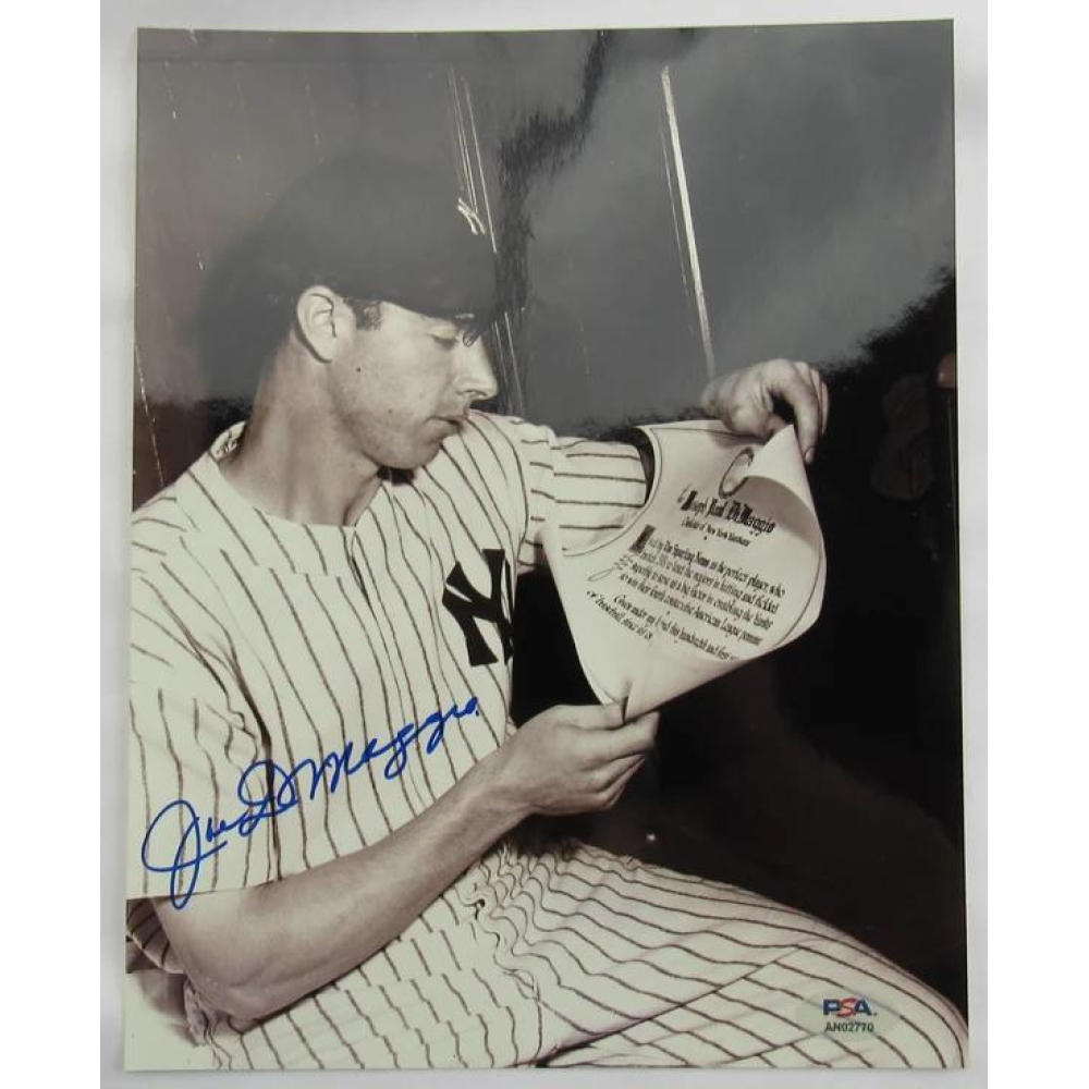 Joe DiMaggio Signed Yankees 8x10 Photo (PSA | Autograph Graded 10 ...