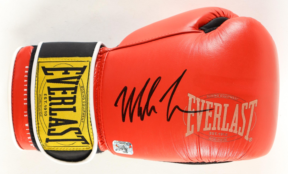 Mike Tyson Signed Everlast Red Professional Model Boxing Glove Tyson