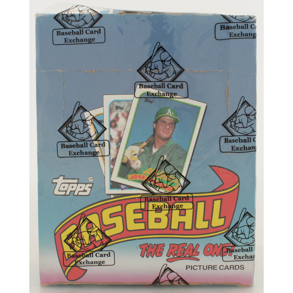 1989 Topps "The Real One" Baseball Cards Rack Box with (24) Packs (BBCE ...