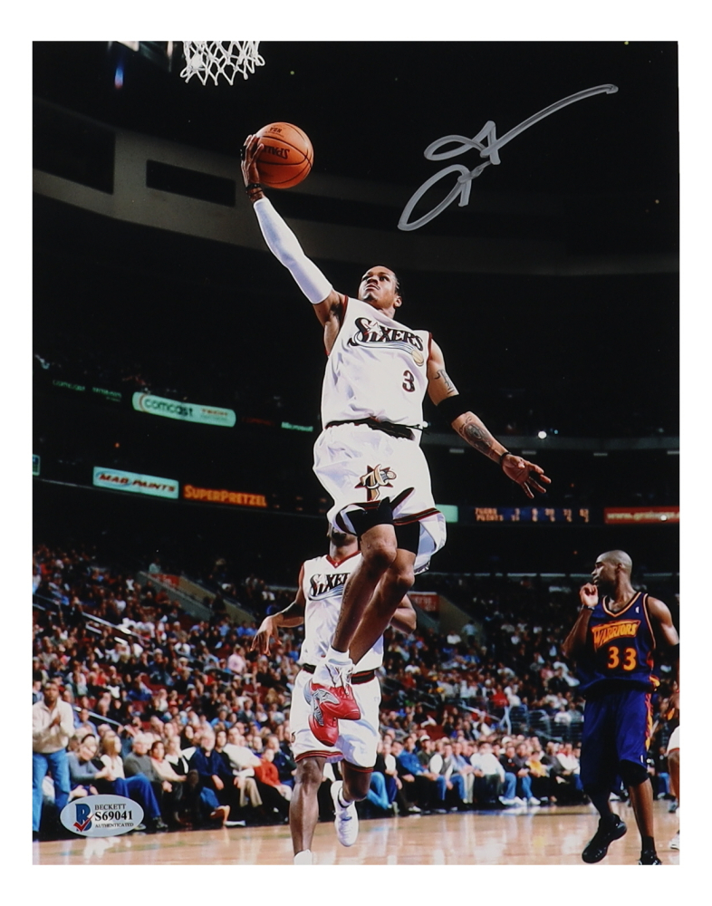 Allen Iverson Signed 76ers 8x10 Photo (Beckett) | Pristine Auction