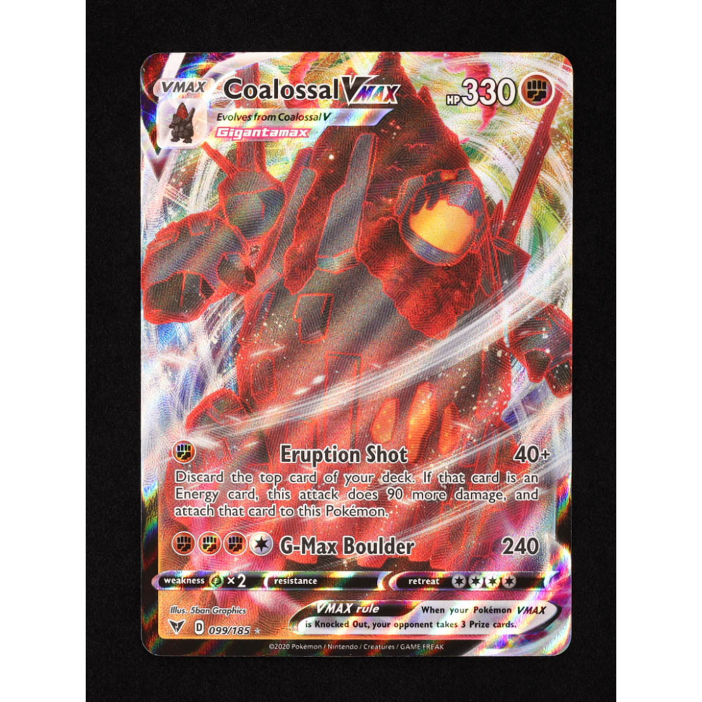 Coalossal VMAX Pokemon 2020 Vivid Voltage #99 | Pristine Auction