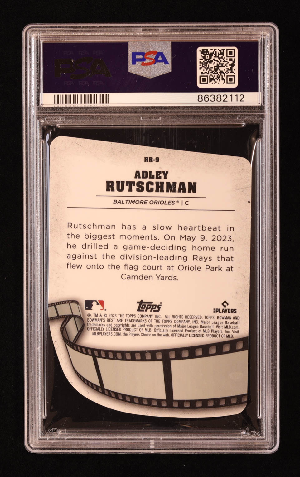 Adley Rutschman 2023 Bowman's Best Reel to Reel Die Cut #RR9 RC (PSA 10 ...