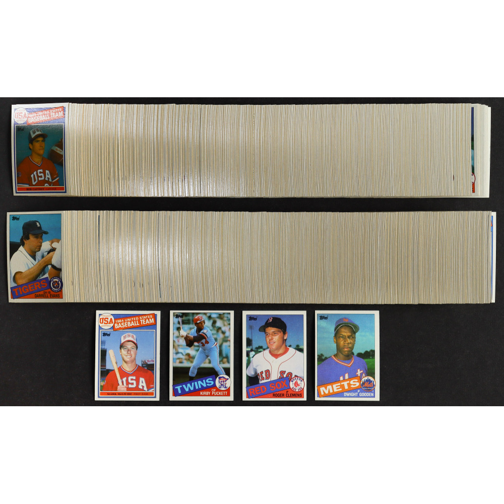 1985 Topps Baseball Complete Set of (792) Cards with Mark McGwire #401 ...