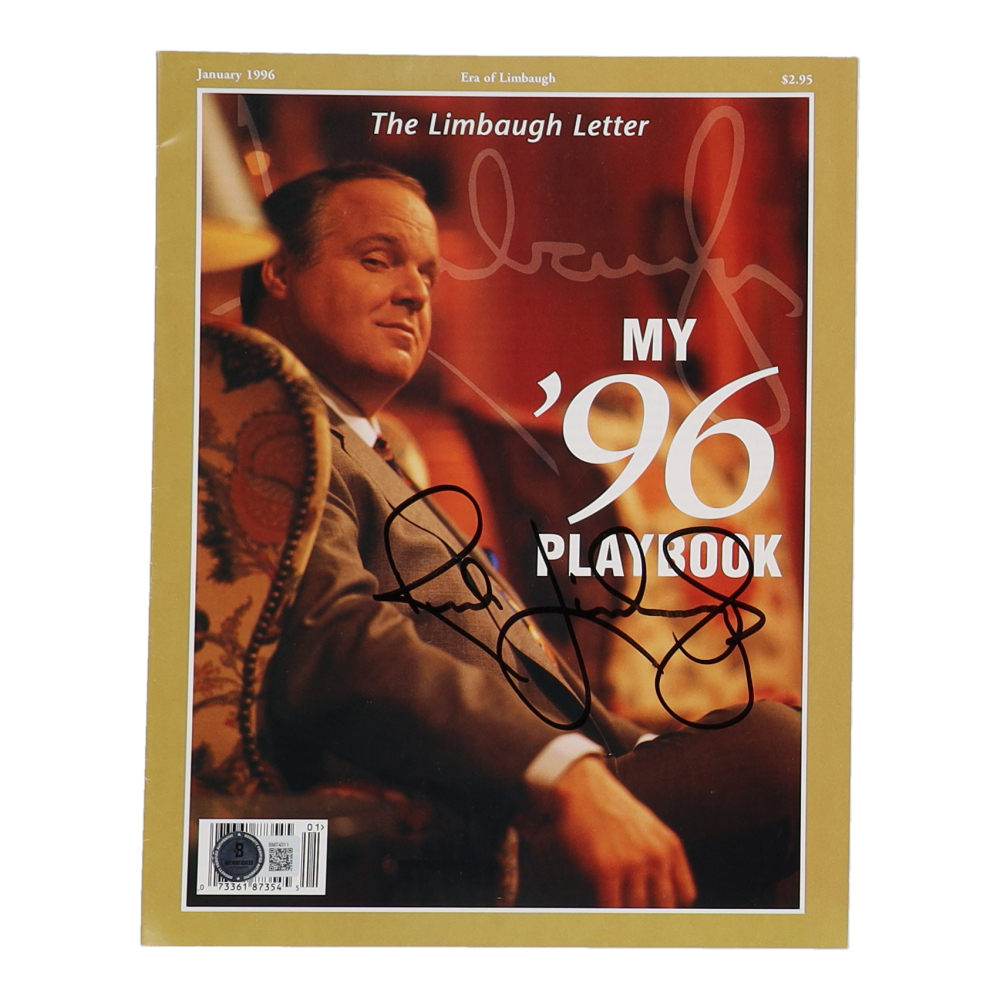 Rush Limbaugh Signed 1996 "The Limbaugh Letter: My '96 Playbook ...