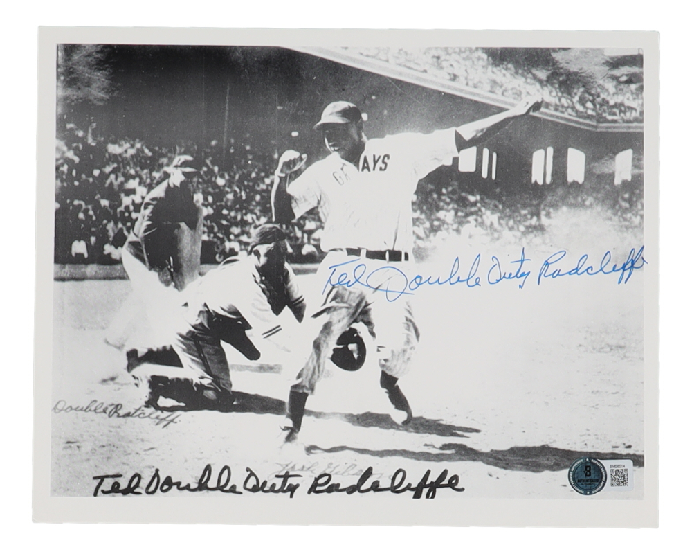 Ted "Double Duty" Radcliffe Signed 8x10 Photo (Beckett) | Pristine Auction