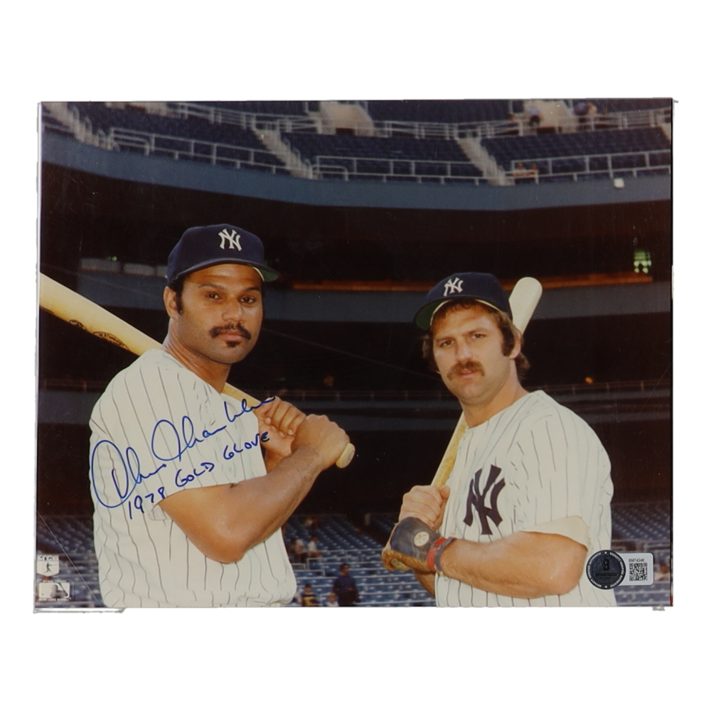 Chris Chambliss Signed Yankees 8x10 Photo Inscribed "1978 Gold Glove ...
