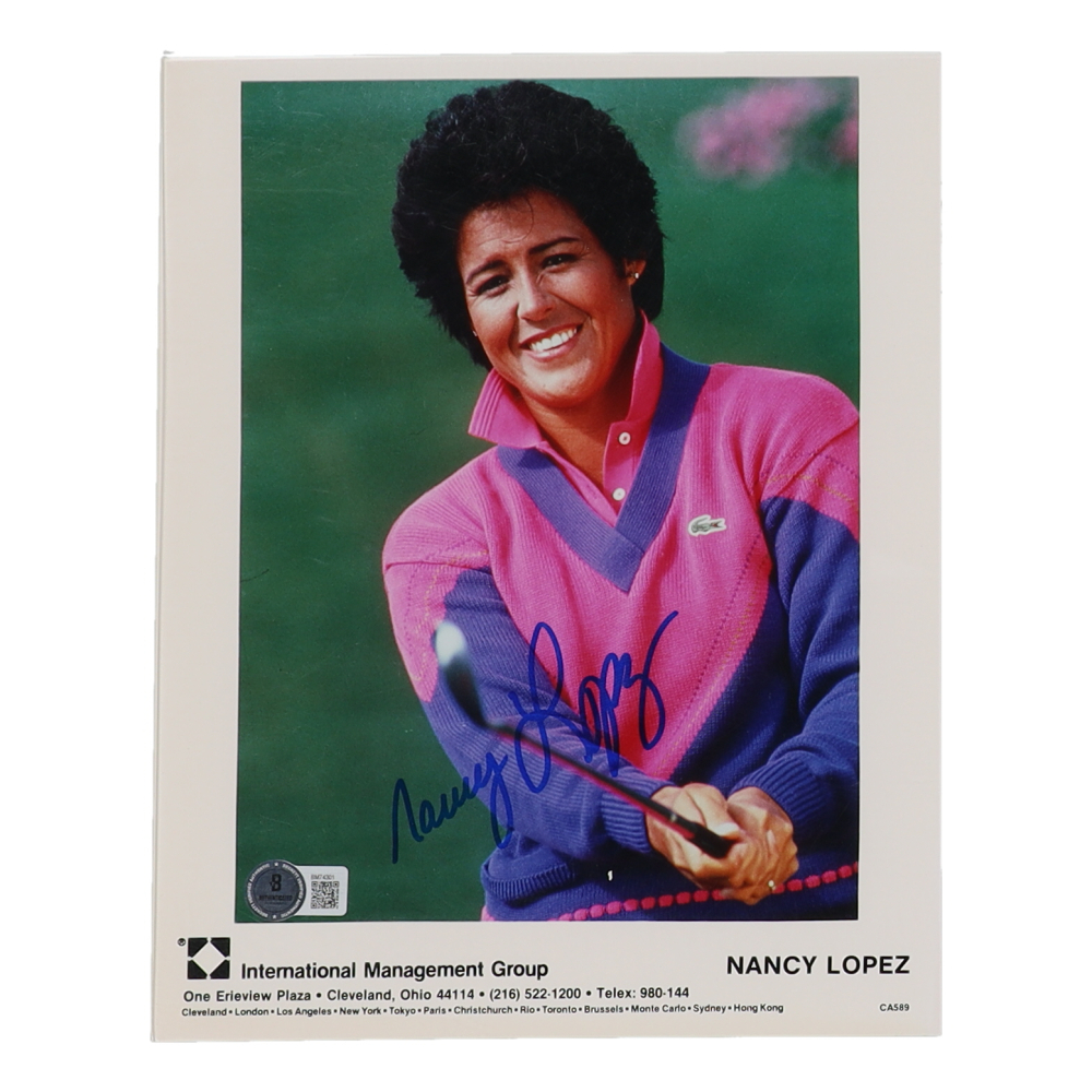 Nancy Lopez Signed 8x10 Photo (Beckett) | Pristine Auction