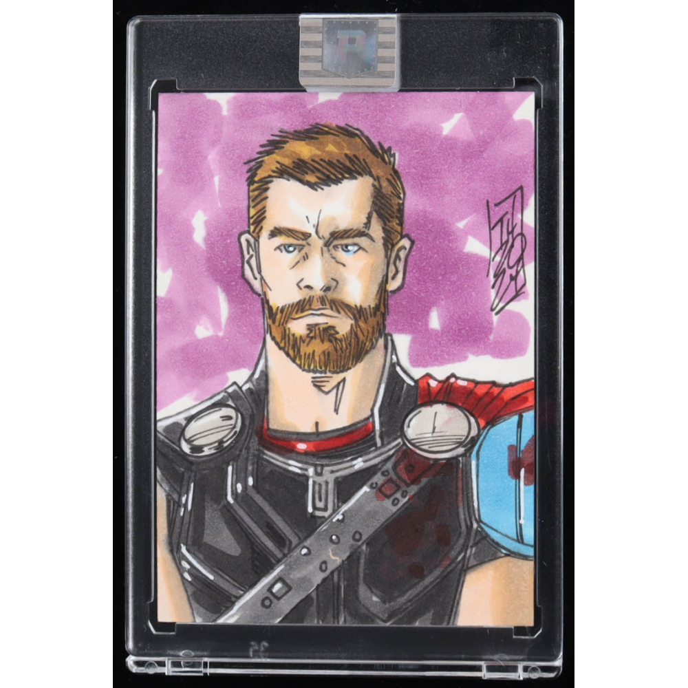 Thor | Marvel Comics | Original Art Sketch Card by Tom Hodges (1/1 ...