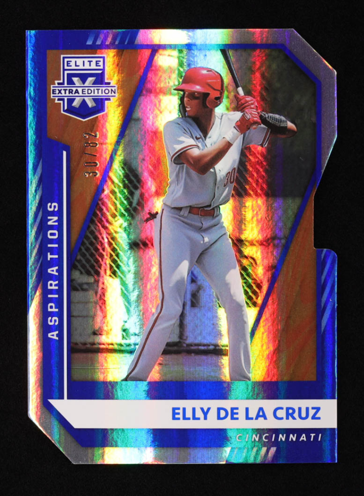 Elly De La Cruz 2021 Elite Extra Edition Aspirations Die Cut #163 RC ...