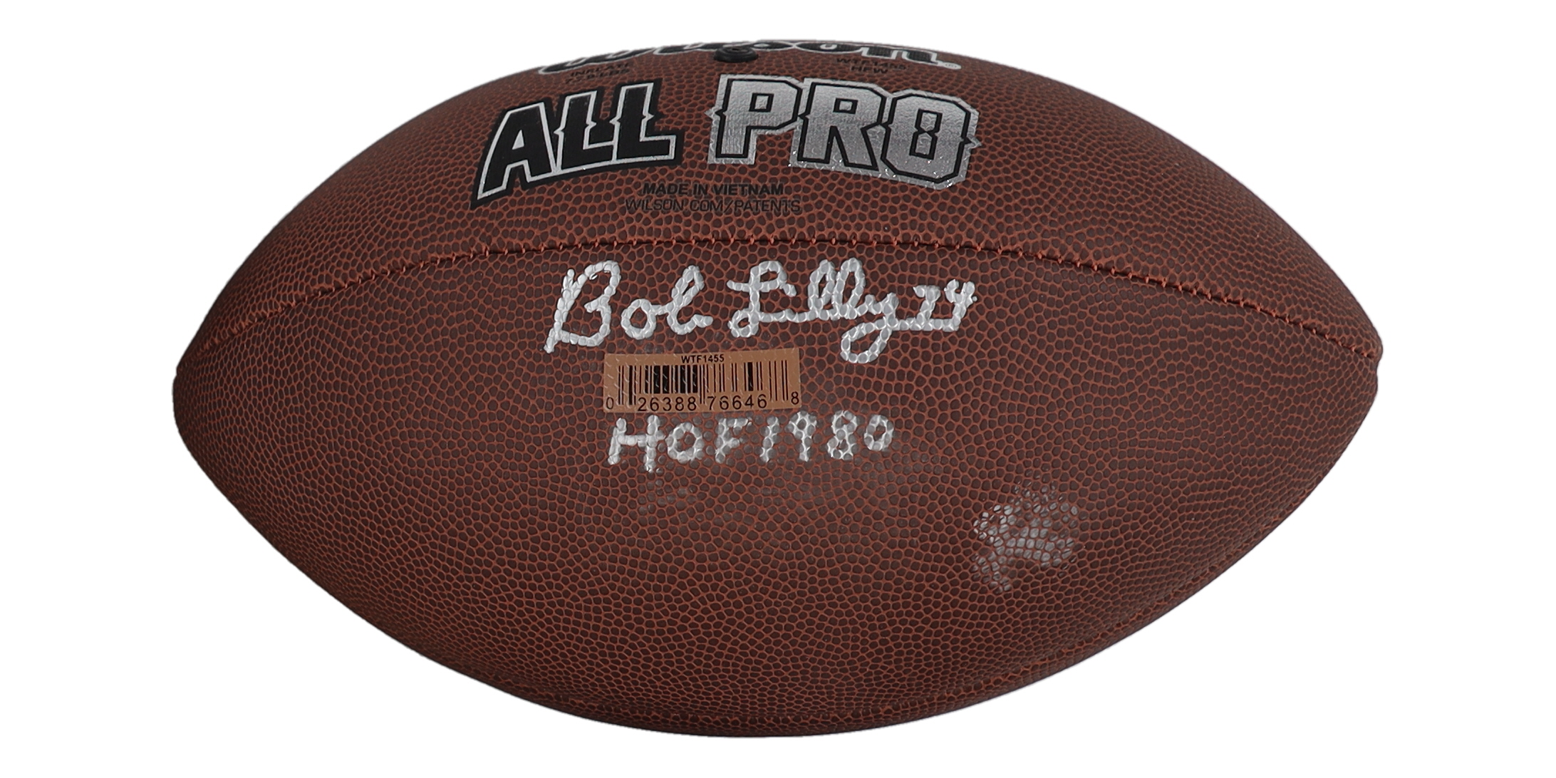 Bob Lilly Signed NFL Football Inscribed "HOF '80" (Beckett) | Pristine ...