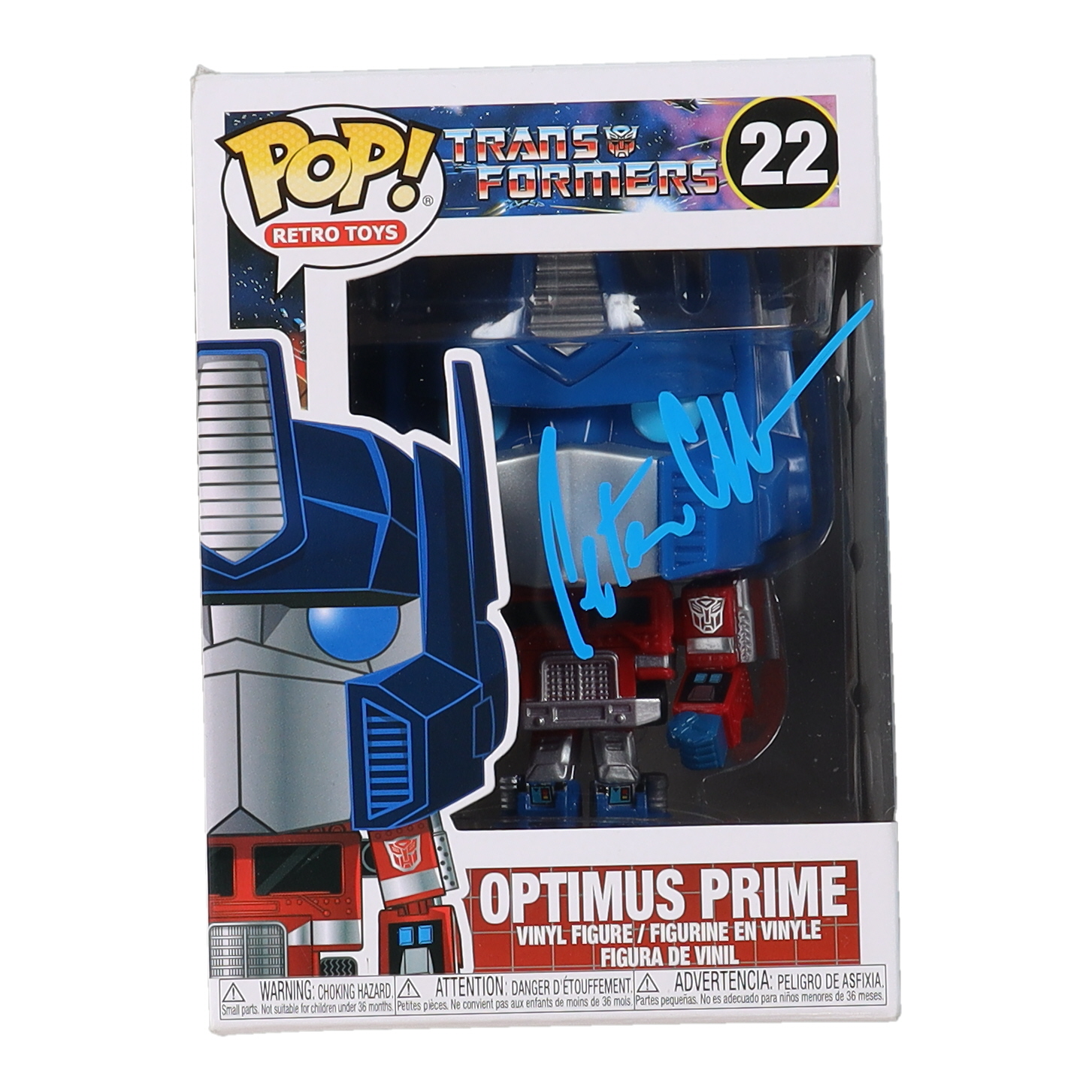 Peter Cullen Signed "Transformers" #22 Optimus Prime Funko Pop! Vinyl ...