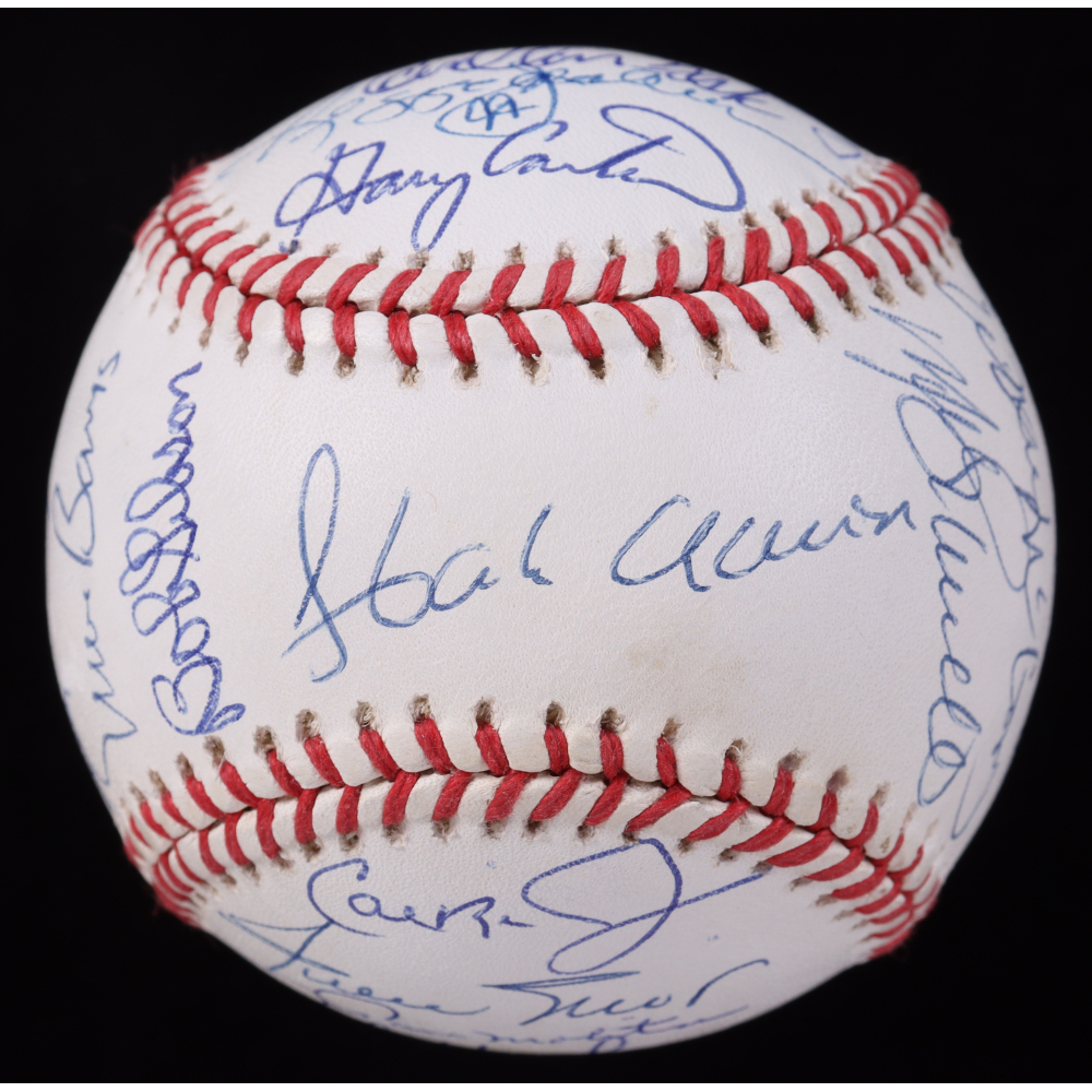 Baseball Hall of Famers ONL Baseball Signed By (21) with Hank Aaron ...