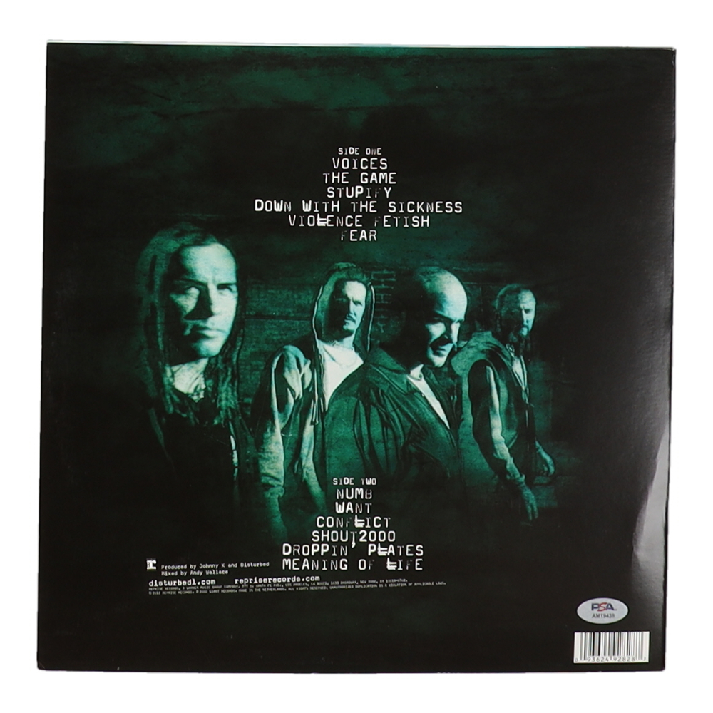 David Draiman Signed Disturbed "The Sickness" Vinyl Record Album ...