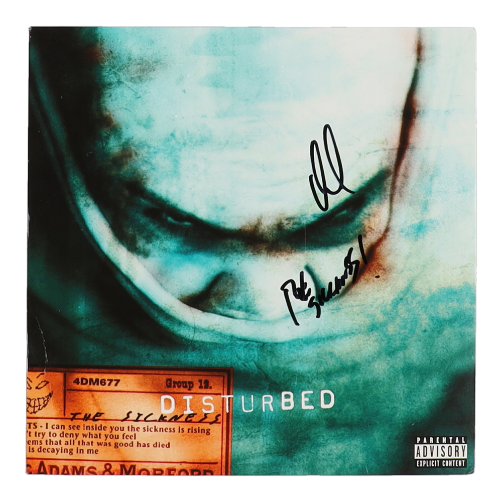 David Draiman Signed Disturbed "The Sickness" Vinyl Record Album Inscribed "The Sickness!" (PSA ...