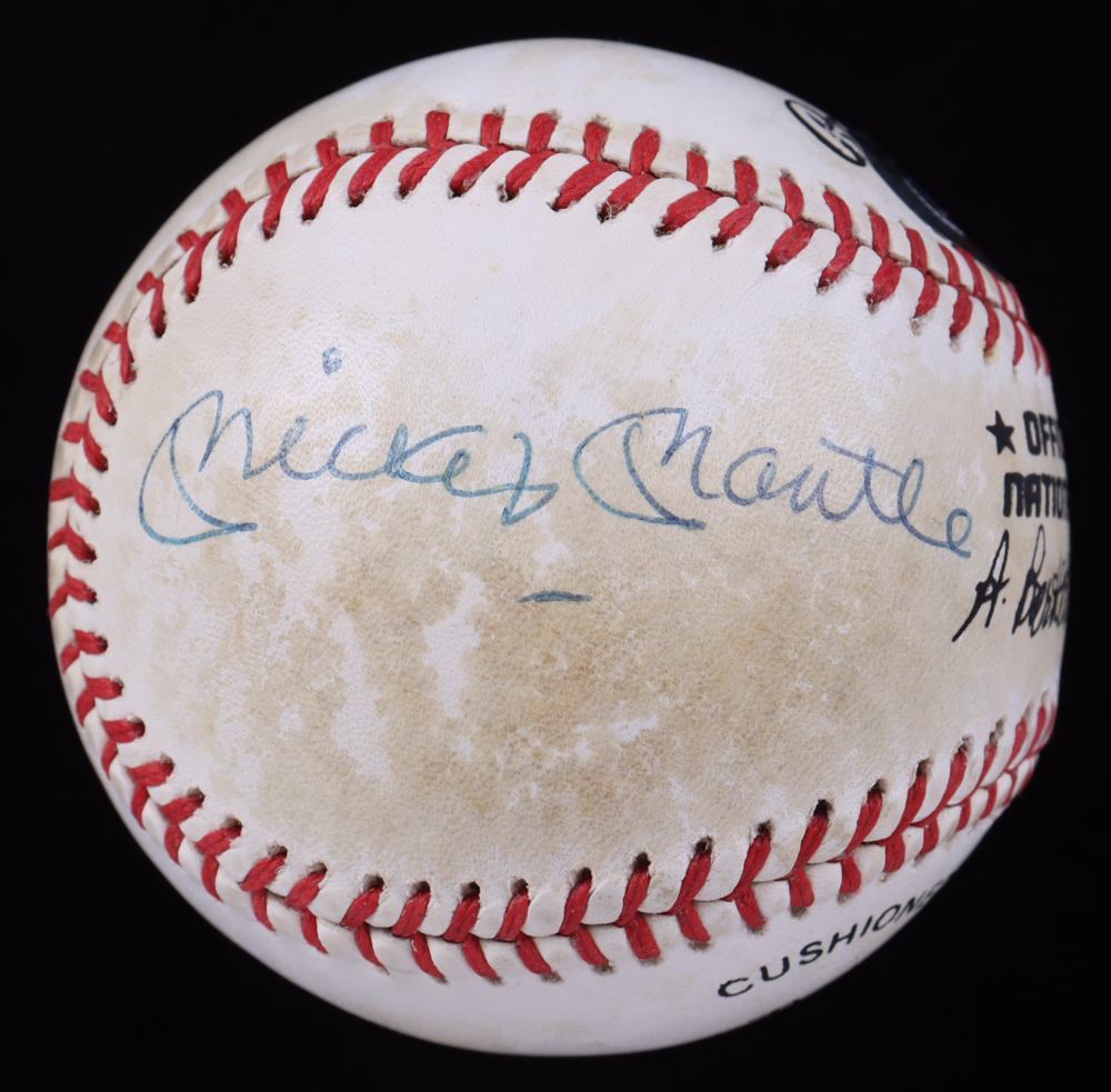 Mickey Mantle, Duke Snider & Willie Mays Signed ONL Baseball (Beckett ...