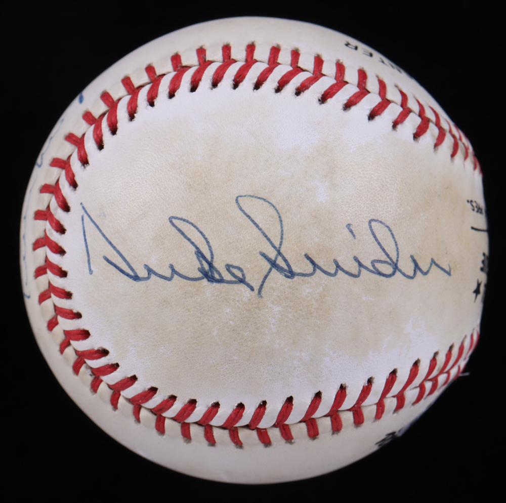 Mickey Mantle, Duke Snider & Willie Mays Signed ONL Baseball (Beckett ...