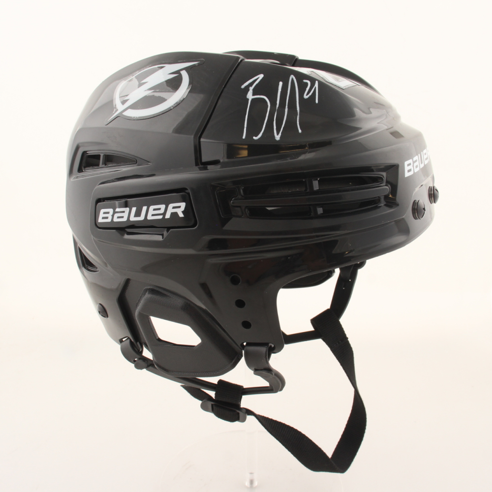 Brayden Point Signed Lightning Full-Size Authentic Hockey Helmet ...