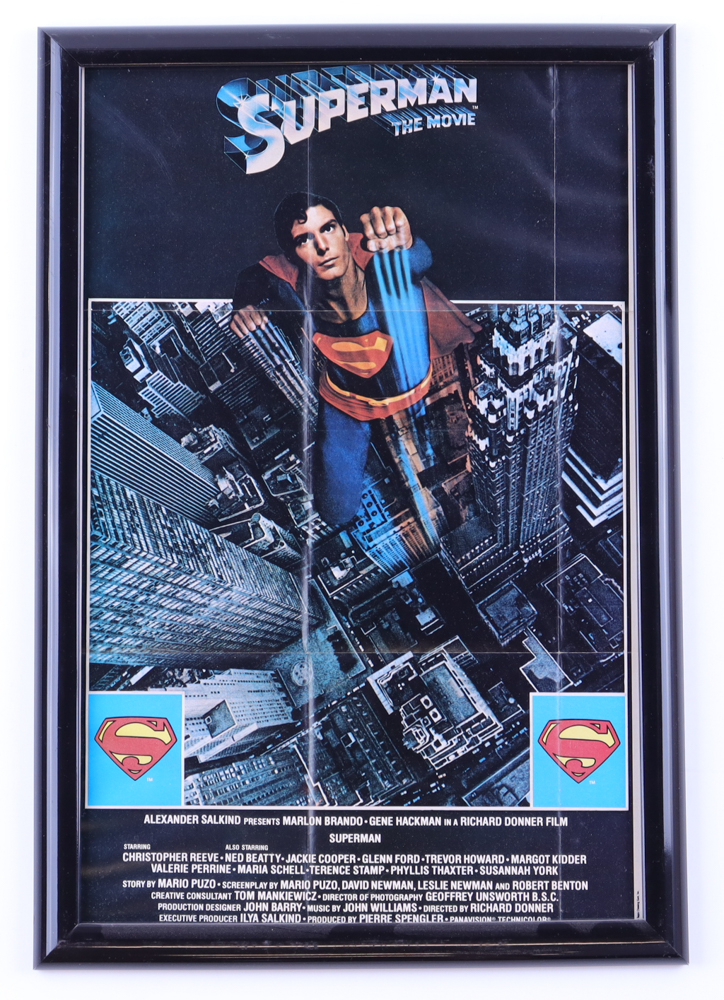 Superman 1978 Custom Framed Movie Poster Display | Pristine Auction