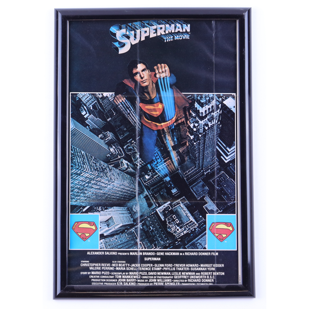 Superman 1978 Custom Framed Movie Poster Display | Pristine Auction