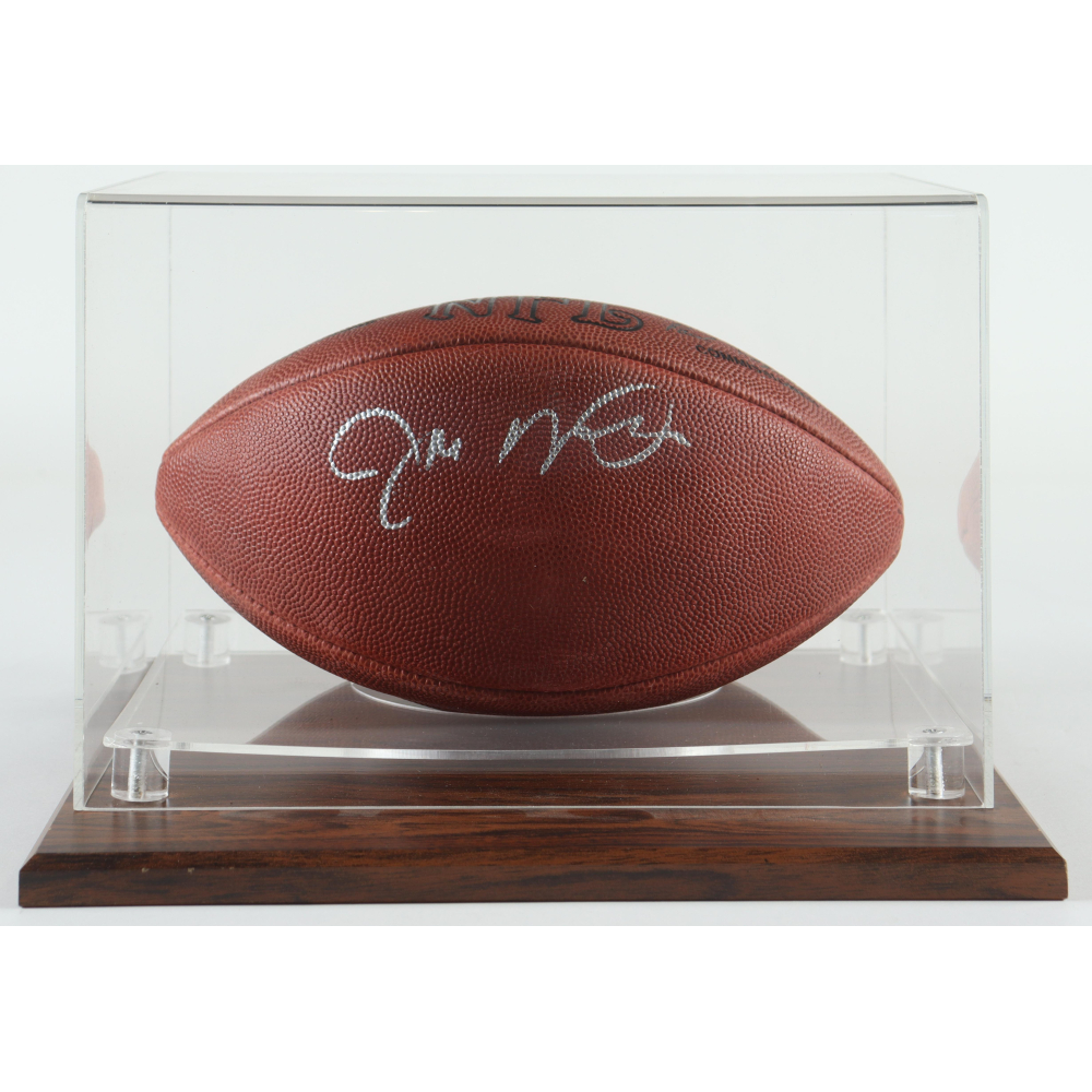 Joe Montana Signed NFL Football With Acrylic Display Case (JSA ...