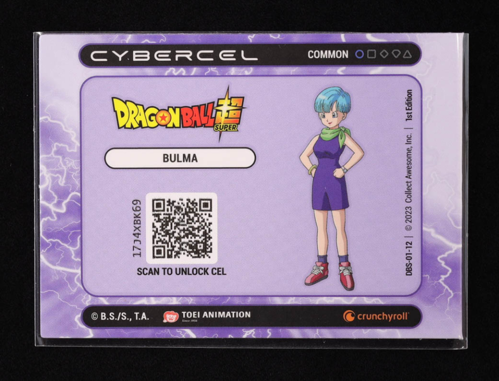 Bulma 2023 Dragon Ball Super Cybercel 1st Edition #DBS-01-12 | Pristine ...