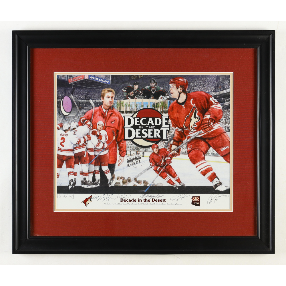 Coyotes LE "Decade in the Desert" Custom Framed Lithograph Display ...