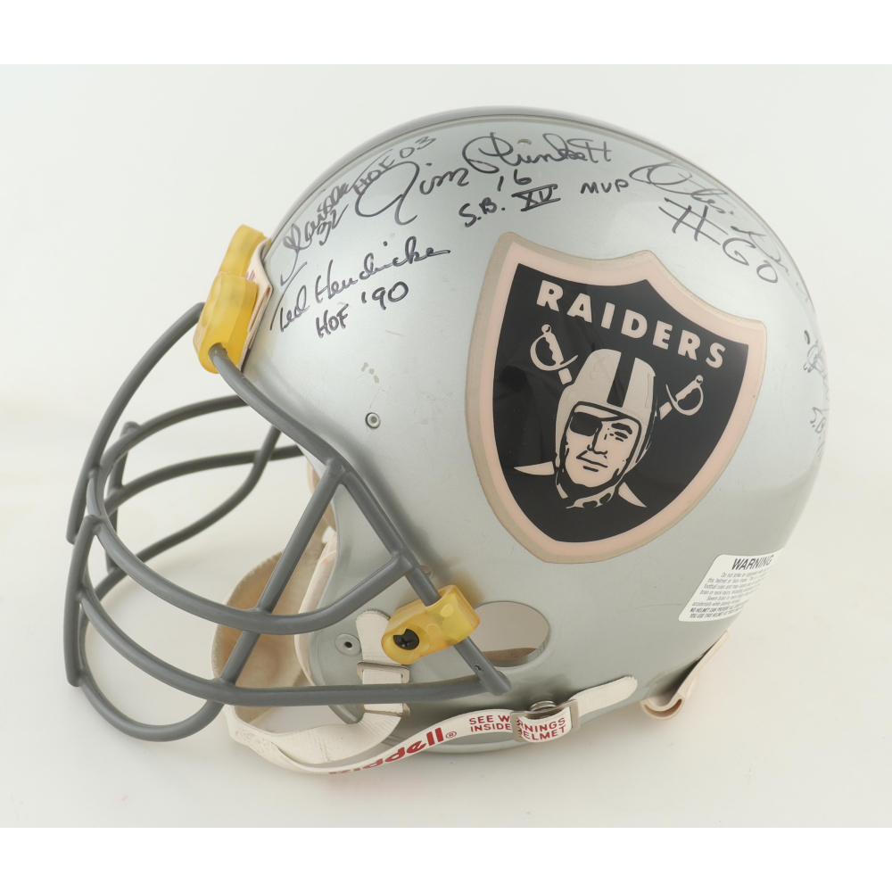 Raiders Legends Multi-Signed & Inscribed Authentic On-Field Full Size ...