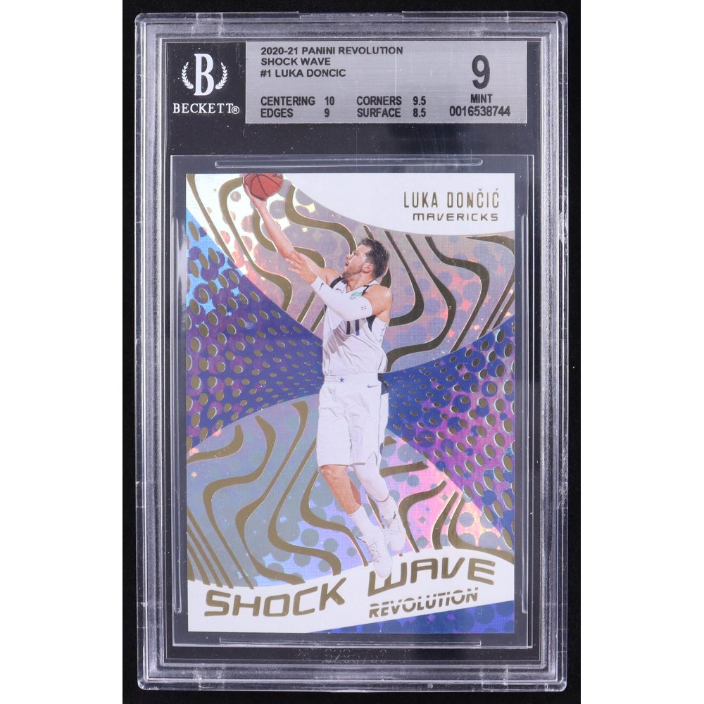 Luka Doncic 2020-21 Panini Revolution Shock Wave #1 (BGS 9) | Pristine ...